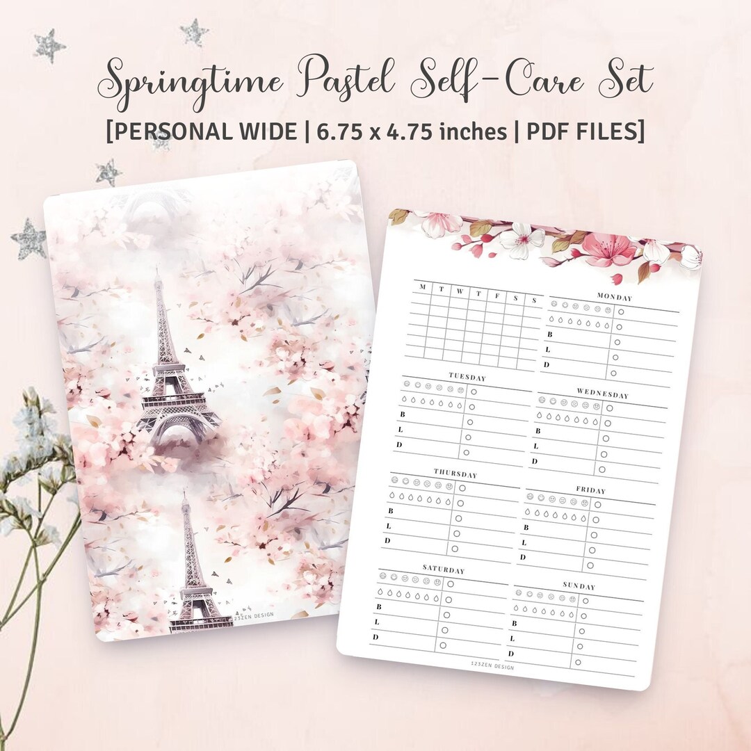 PERSONAL WIDE SIZE - Springtime Pastel Self-care Set of 6 - Etsy