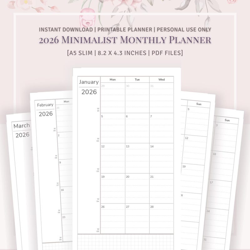 A5 Slim Refills - Etsy