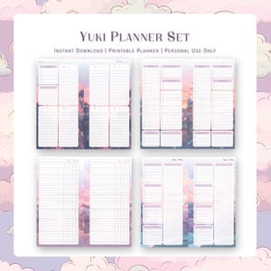 A5 SLIM SIZE - Yuki Planner Set - Undated and Dated May 2025 - Etsy