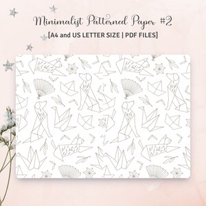 A4 and US LETTER - Minimalist Style Printable Dashboard or Design Paper ...