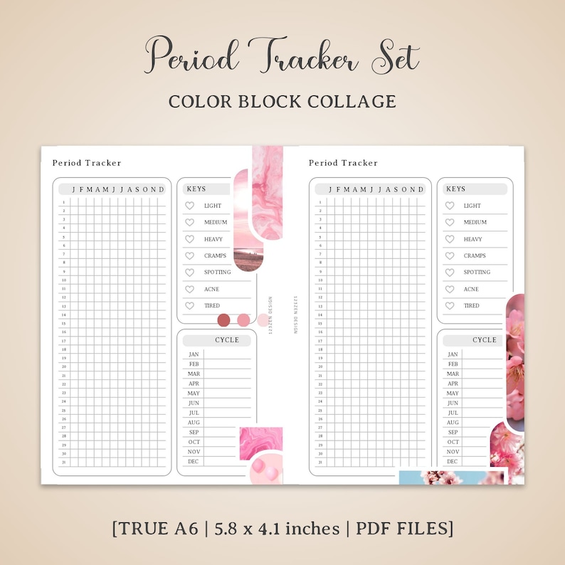 TRUE A6 SIZE - Color Block Collage - Etsy