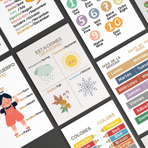 Aprendizaje De Abc - Etsy