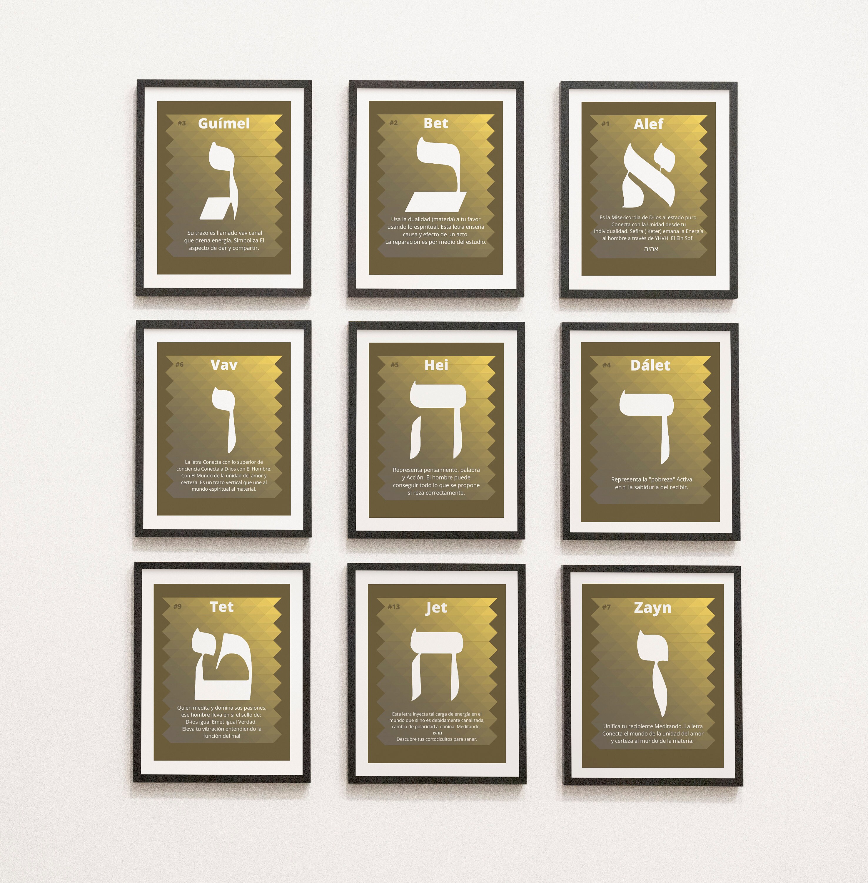 22 Letras Para Imprimir Del Alfabeto Hebreo Con Significado Espiritual ...