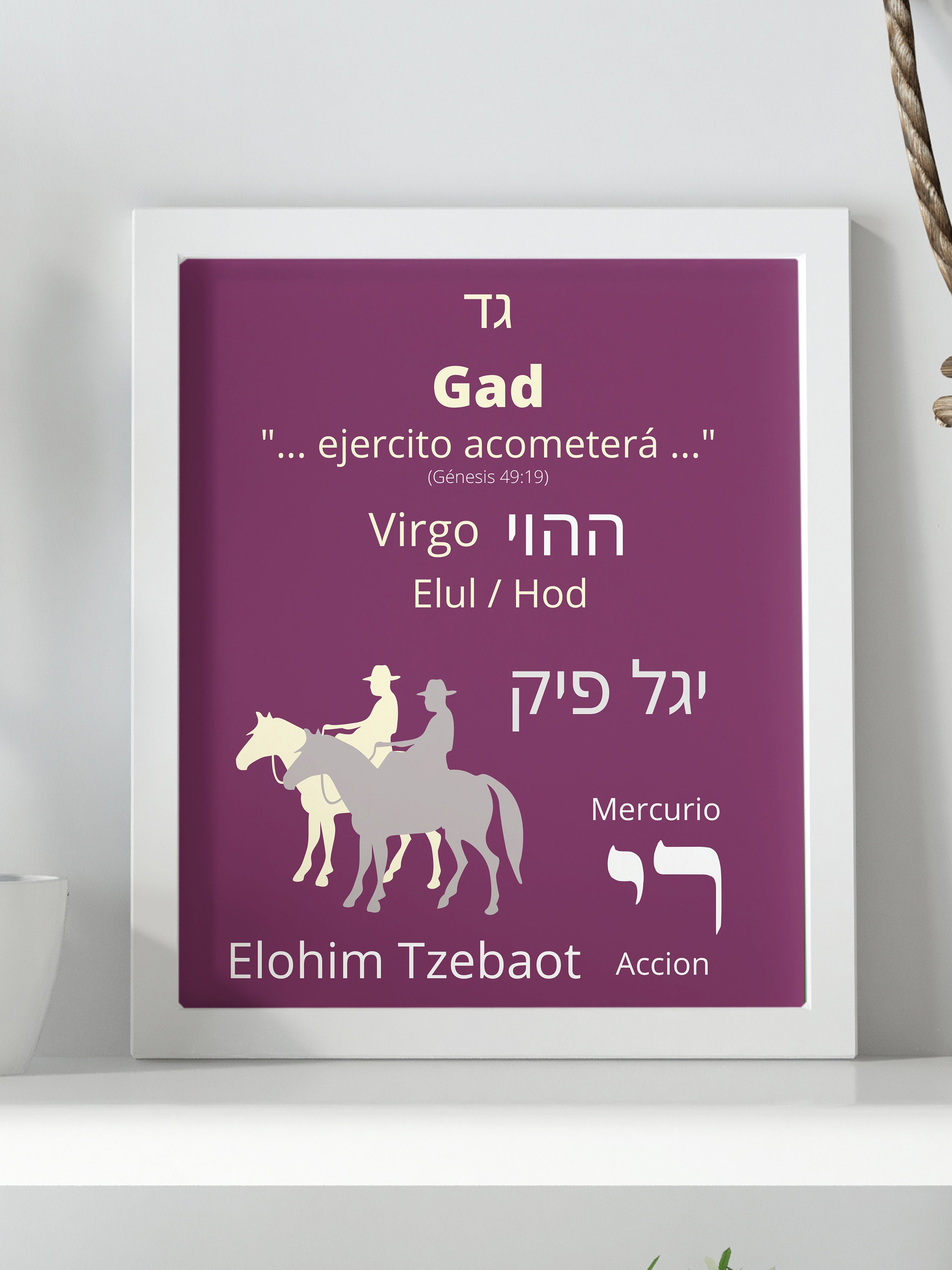 Tribu De Gad 12 Tribus De Israel Cuadro Cabalístico,tribu De Manases ...