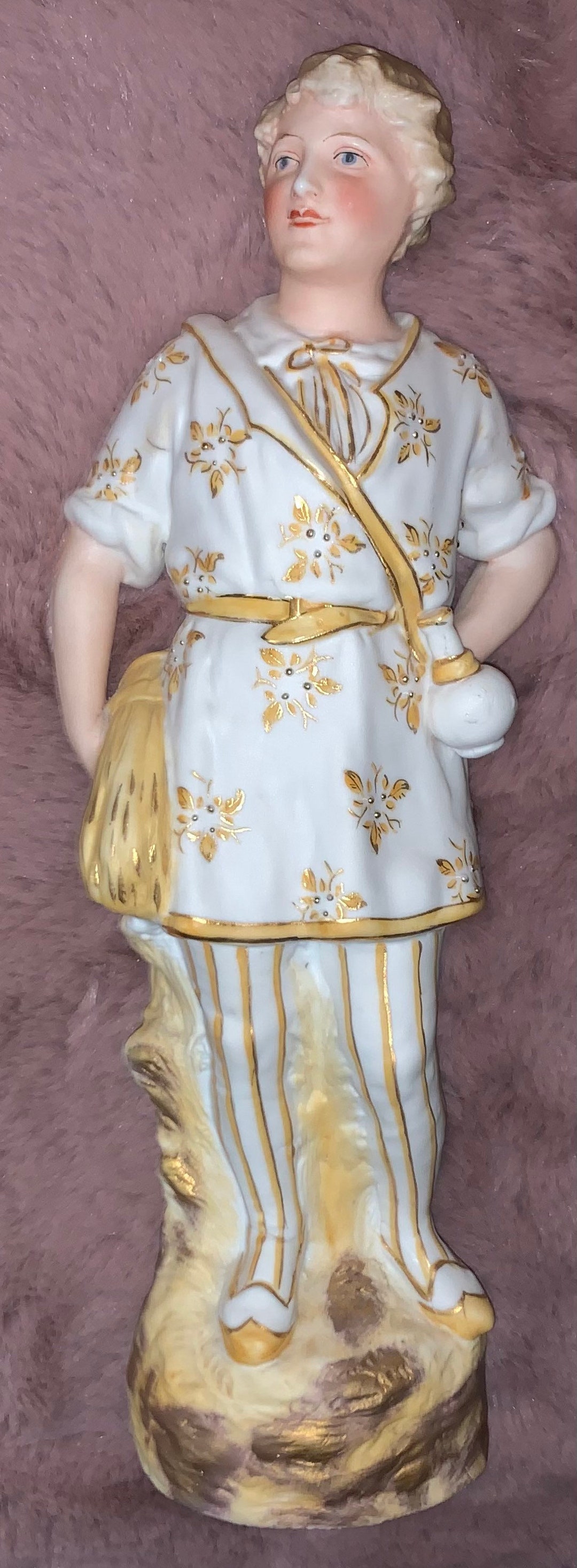 Antique Gilded German Bisque Statue Gebruder Heubach - Etsy