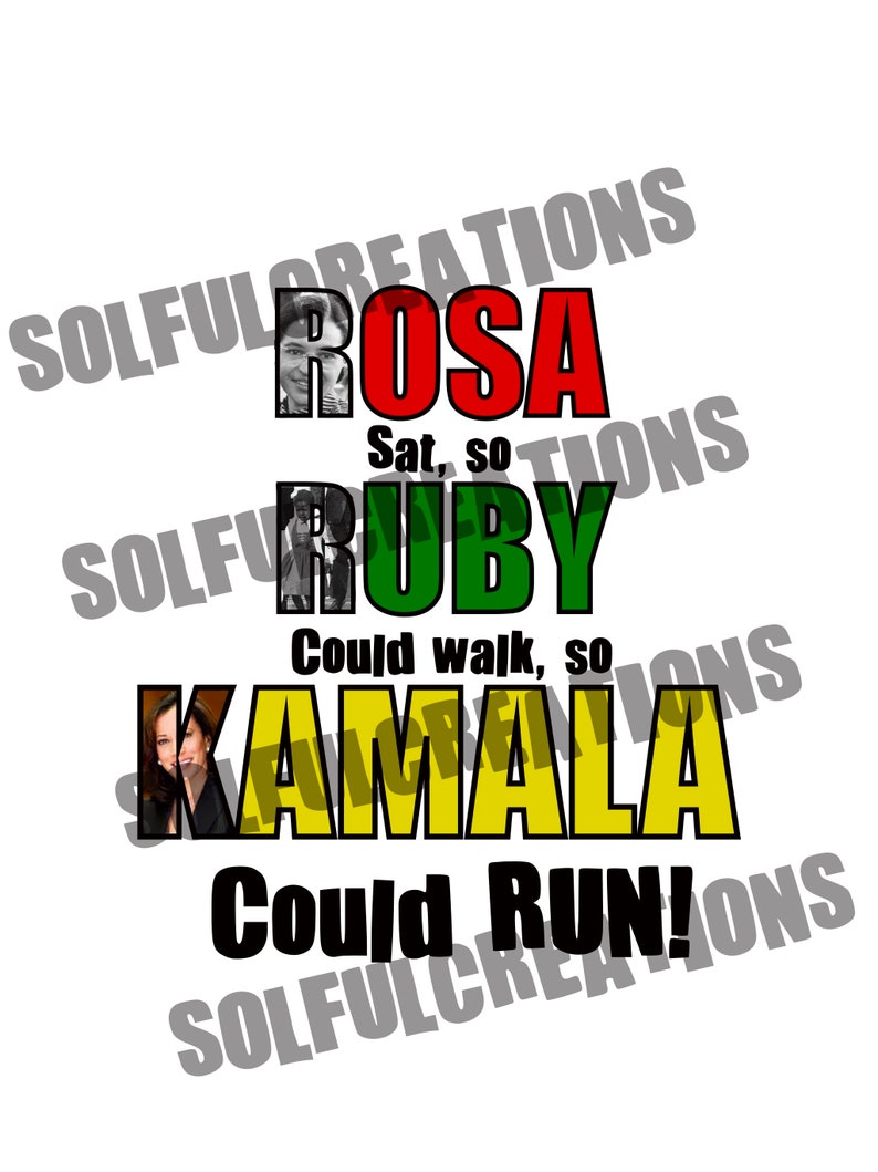 Black History PNG Ruby Rosa Kamala - Etsy