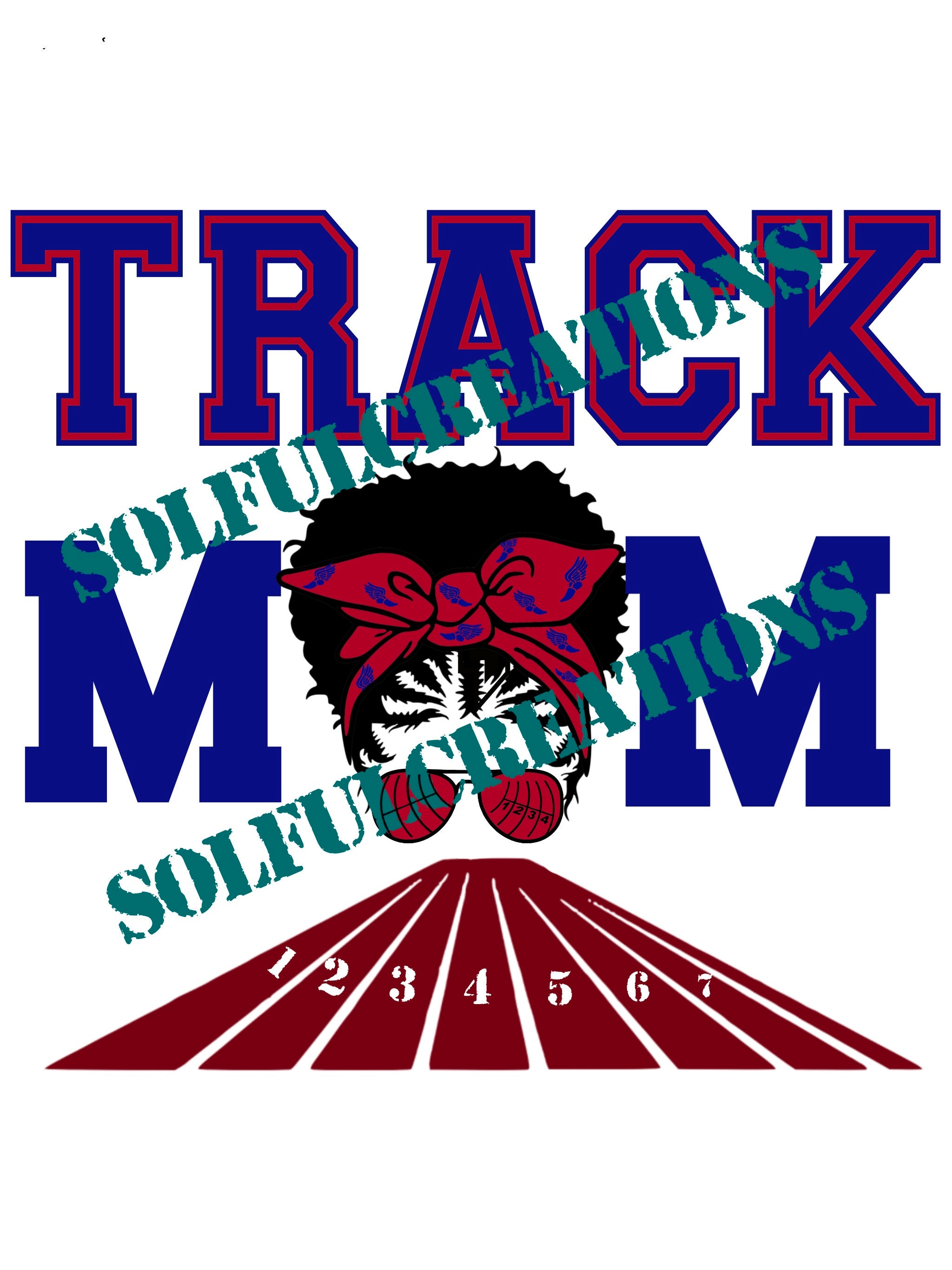 Track Mom Png Afro Puff African American Mom L - Etsy