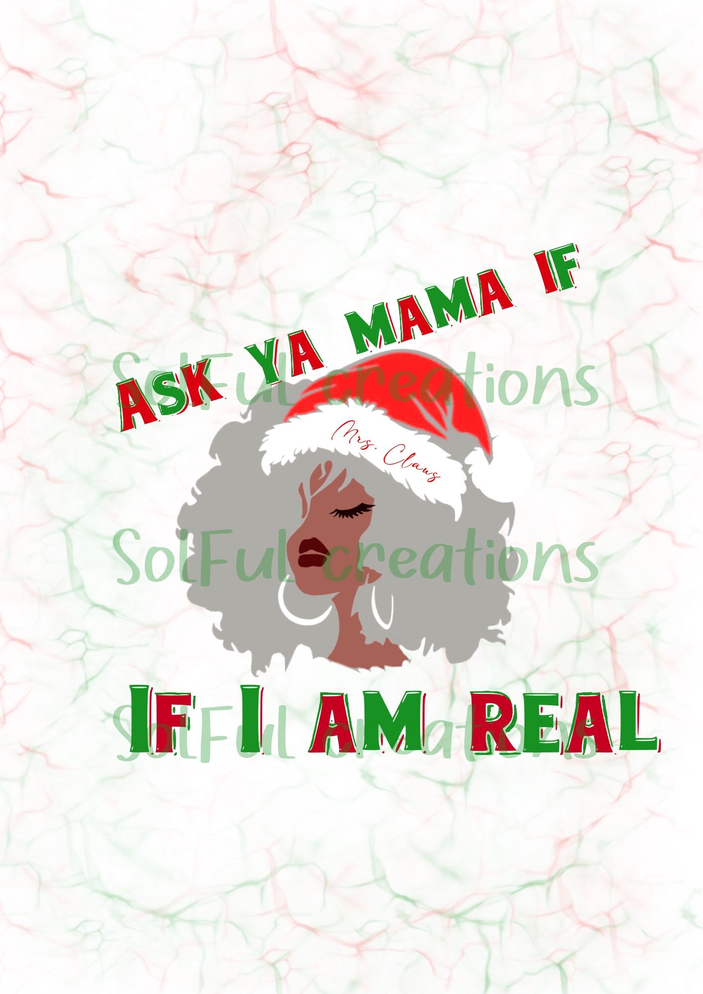 African American Mrs Claus Black Mrs Claus - Etsy