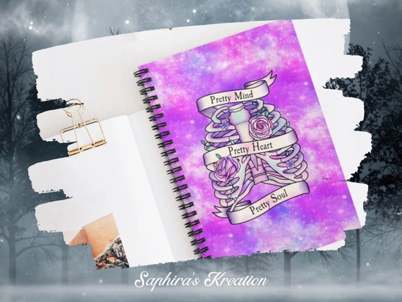 Pastel Goth Notebook Goth Academia Dream Journal Writer - Etsy
