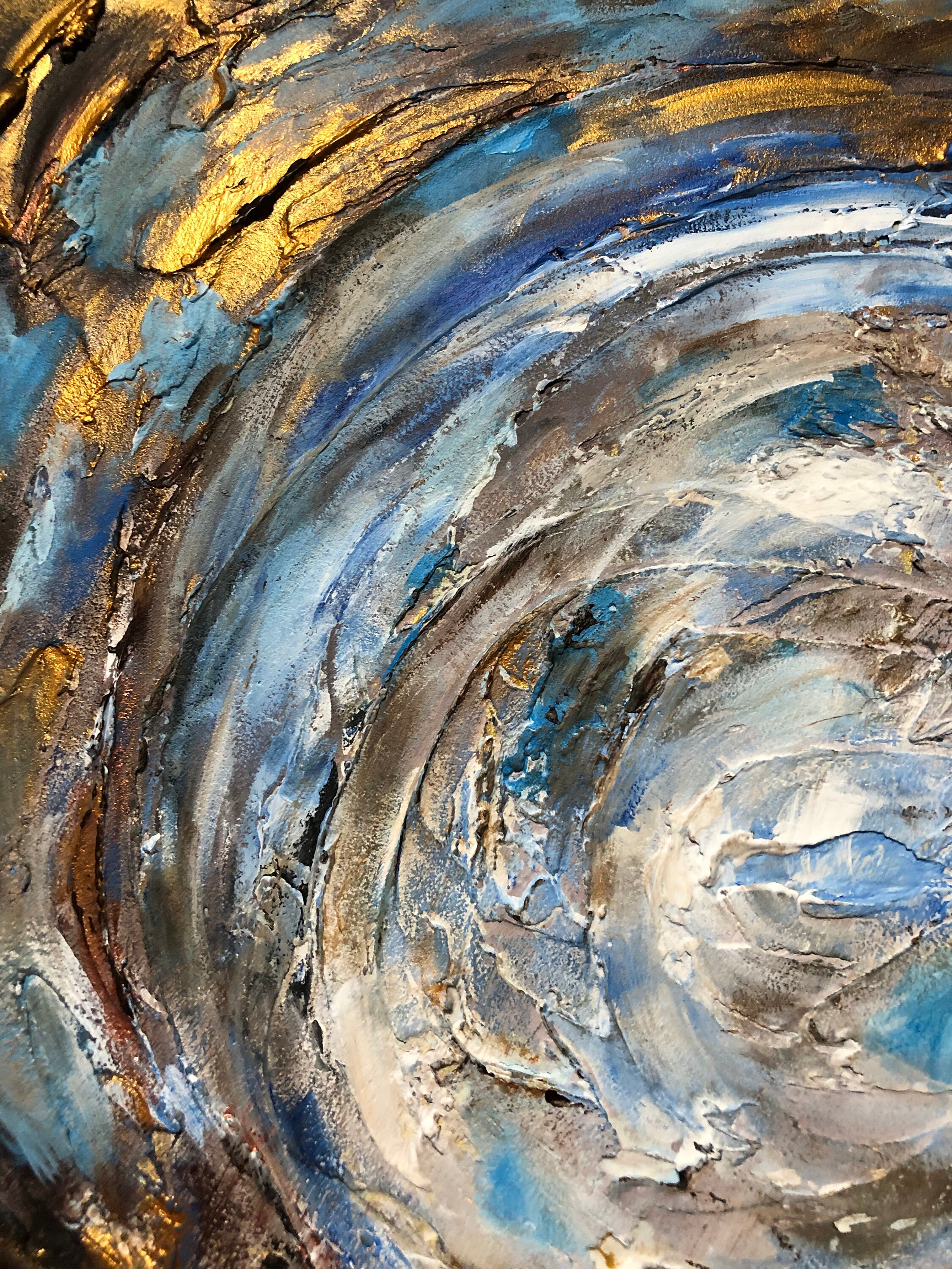 Interior Acrylic Painting . Modeling Paste - Etsy