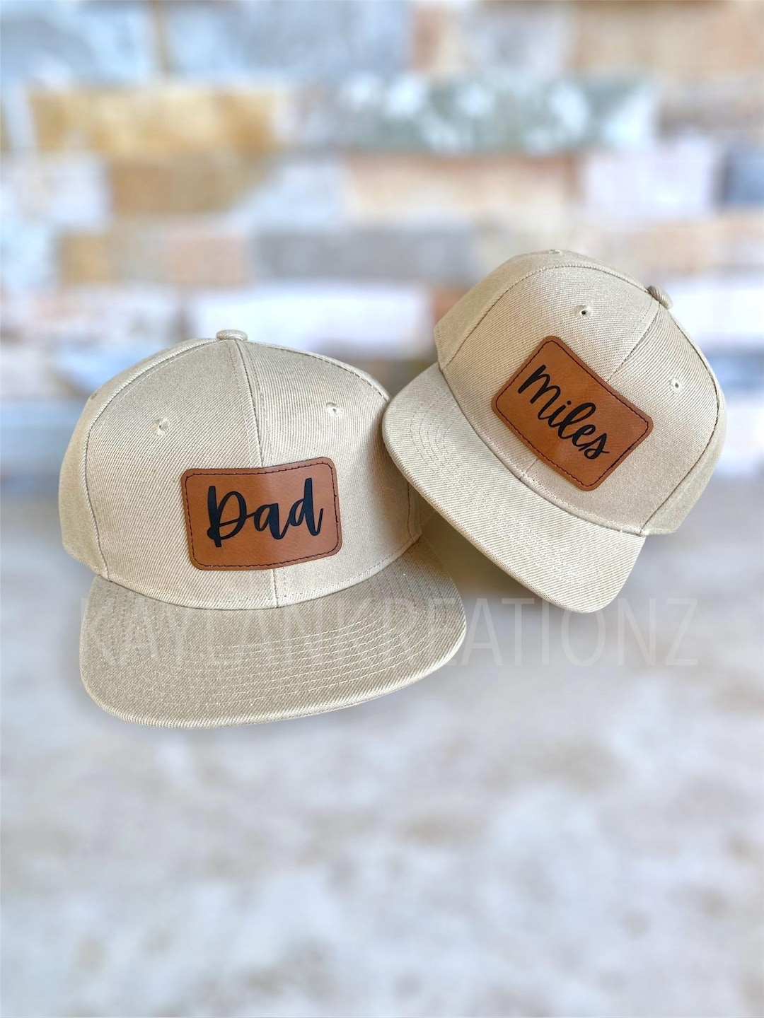 Custom Father and Son Matching Hats - Personalized Snapback Hats With ...