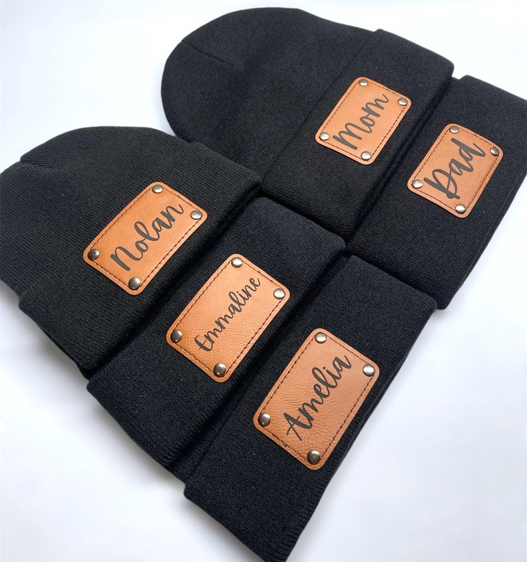 Personalized Beanie|custom Family Matching Santa Hats|holiday Warm ...