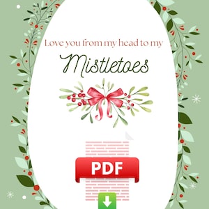 Mistletoes Printable - Etsy
