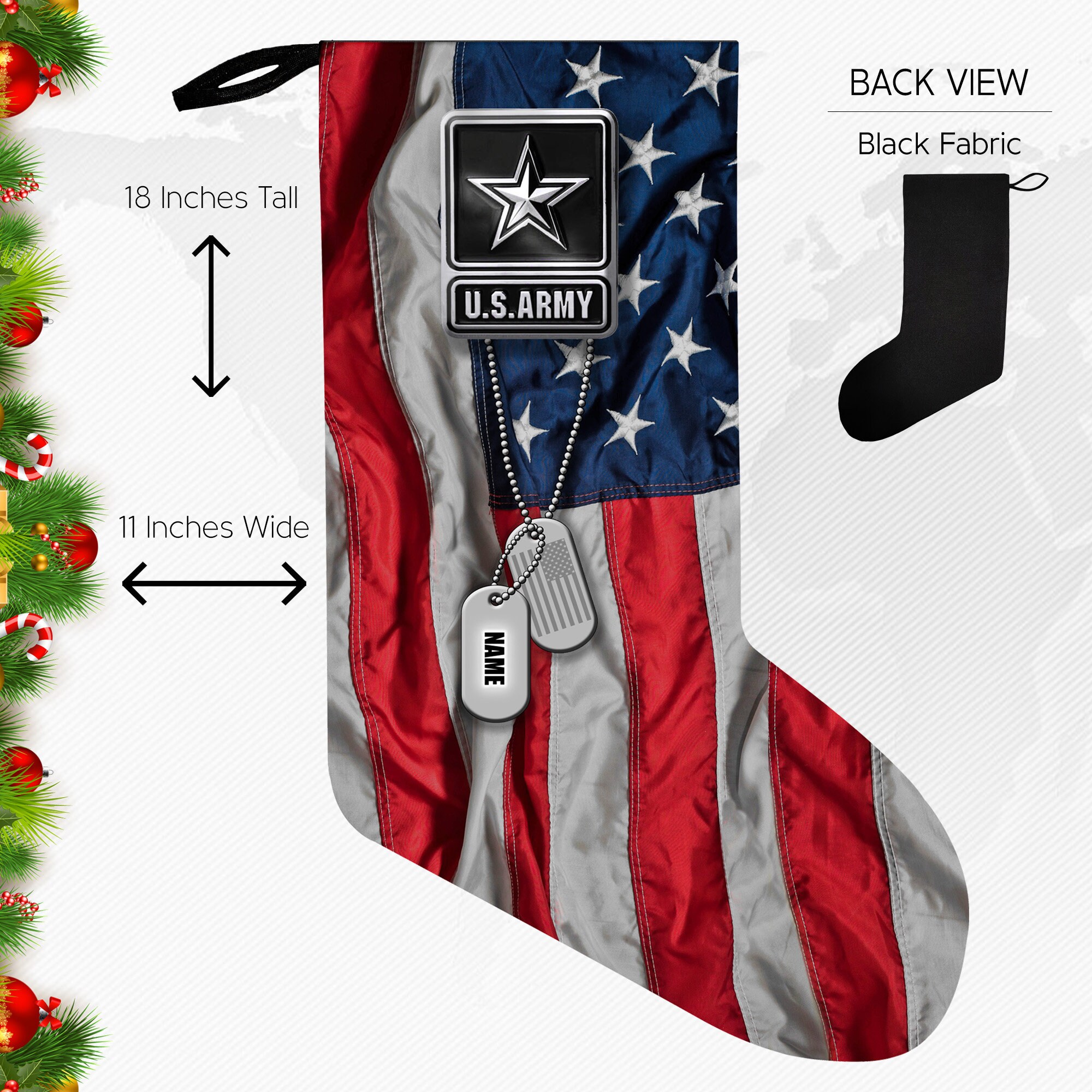Army Christmas Stocking Personalized Military Tatical Stocking MOLLE - Etsy