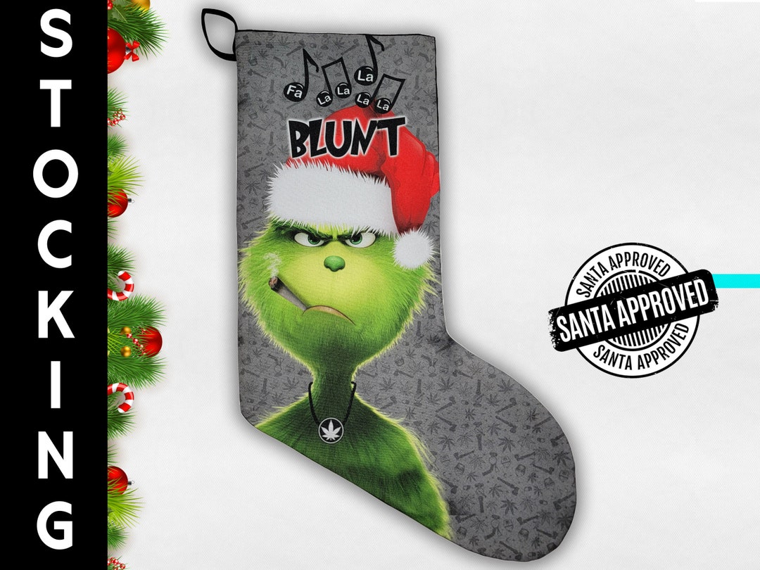 Christmas Adult Stocking Grinch Christmas Unique Stocking - Etsy