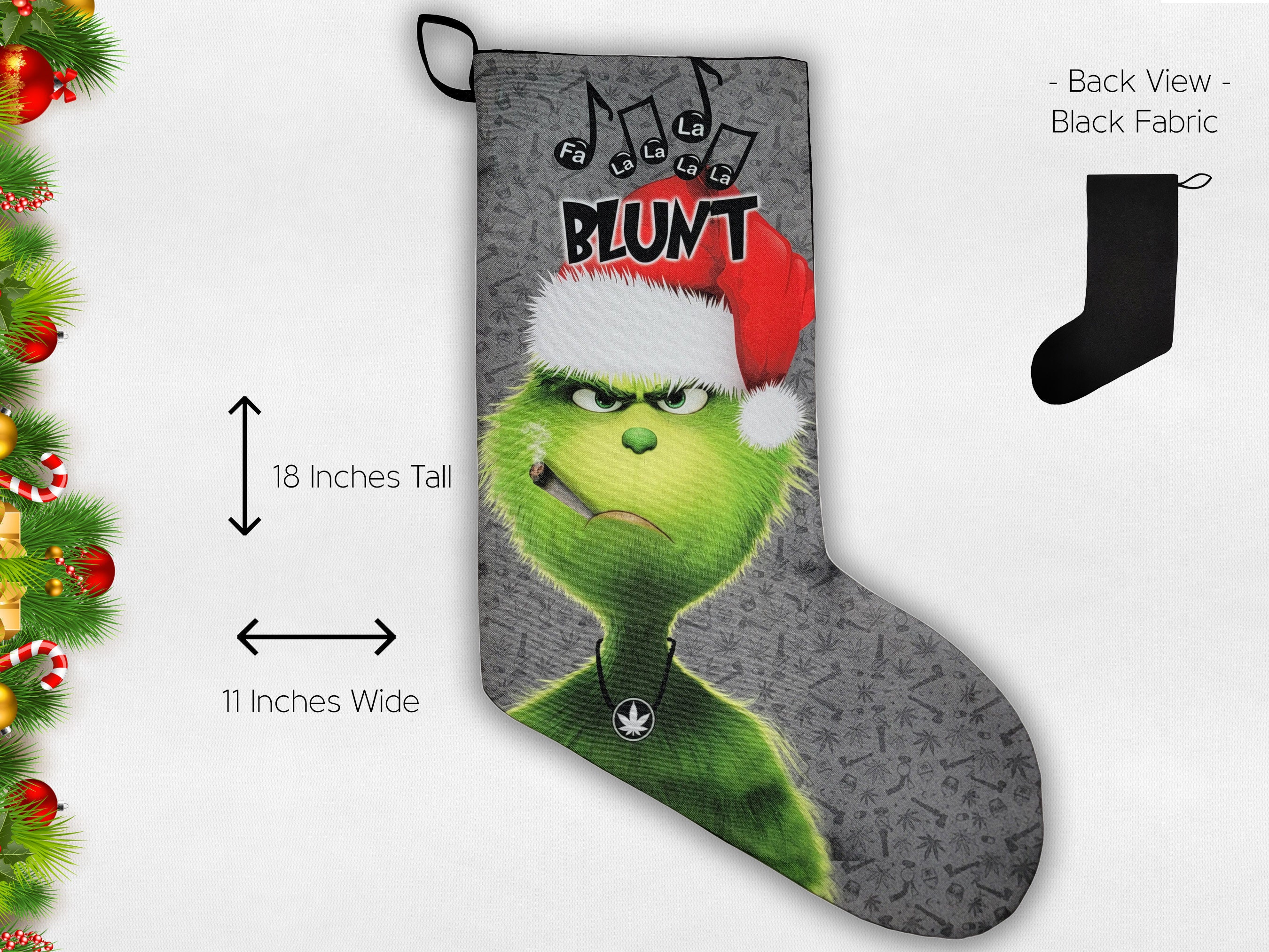 Christmas Adult Stocking Grinch Christmas Unique Stocking - Etsy