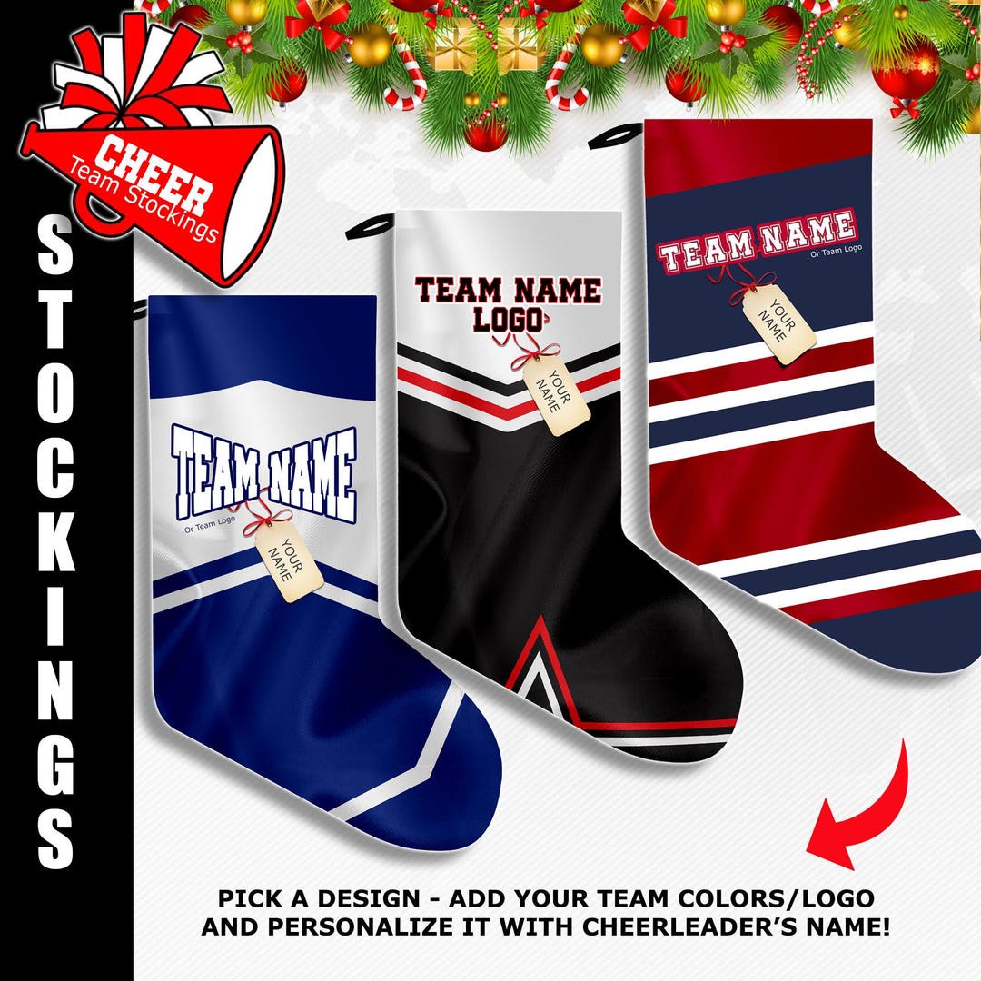 Cheerleading Gift Christmas Stocking Cheerleader Shirt - Etsy