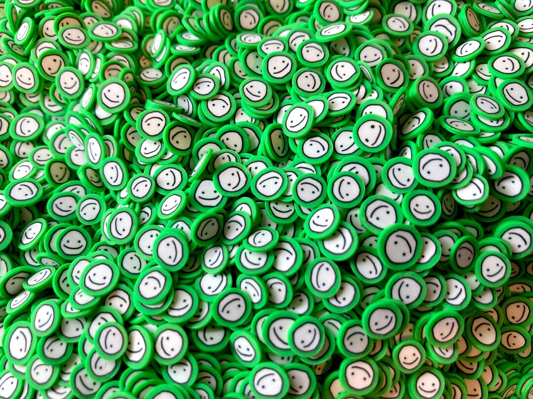 Dream Smiley Face Clay Jimmies Faux Sprinkles Resin Craft Clay Slices ...