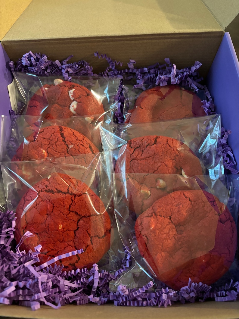 A Half Dozen Red Velvet Stuffed Cookies - Etsy