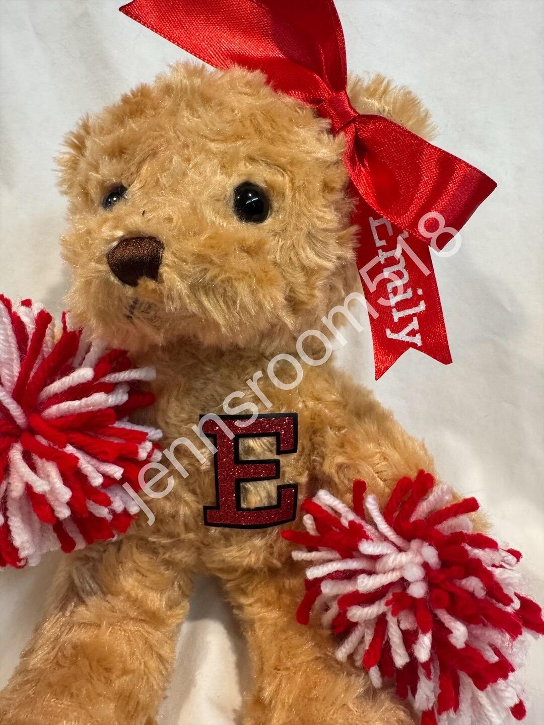 Personalized Cheer Stuffed Plush Teddy Bear - Etsy