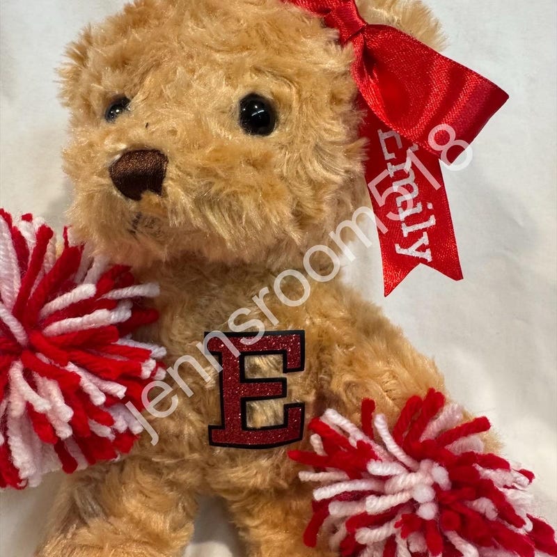 Cheer Personalized Bear - Etsy