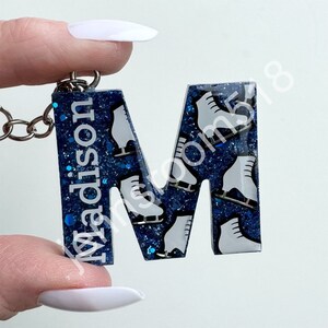 Personalized Ice Skating Bag Tag, Figure Skating Name Keychain, Senior ...