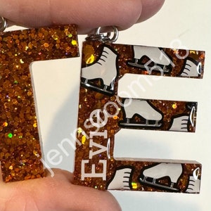 Personalized Ice Skating Bag Tag, Figure Skating Name Keychain, Senior ...