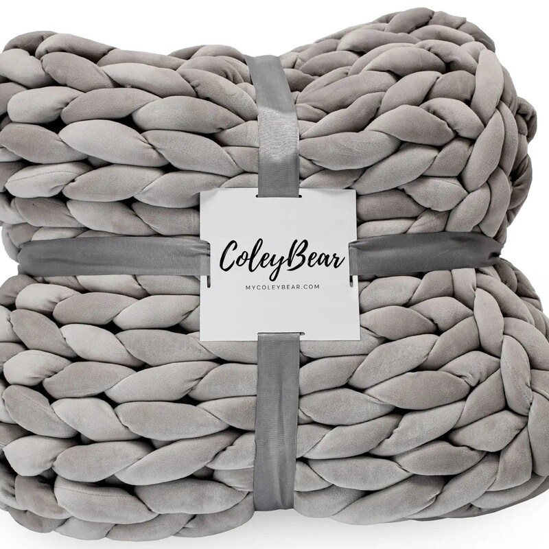 Large Cable Knit Blanket - Etsy