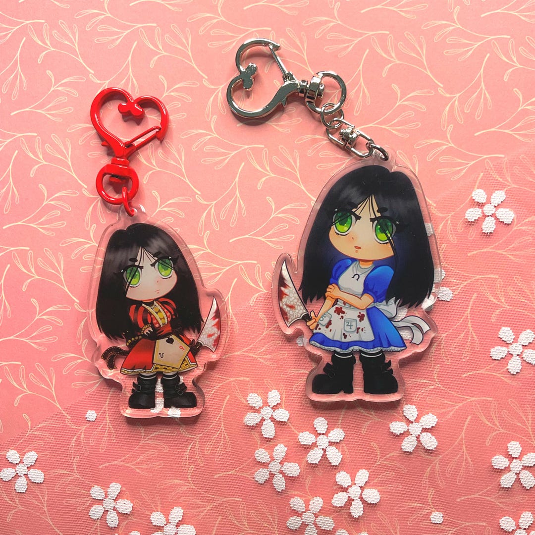 Alice Madness Returns | Acrylic Keychain | 2.5" (63.5mm) - 2.76" (70mm ...