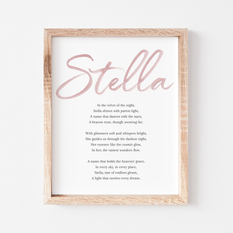 Stella Name - Etsy