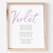 Violet Baby Name Meaning Poem Baby Names Nursery Sign Girl Names ...