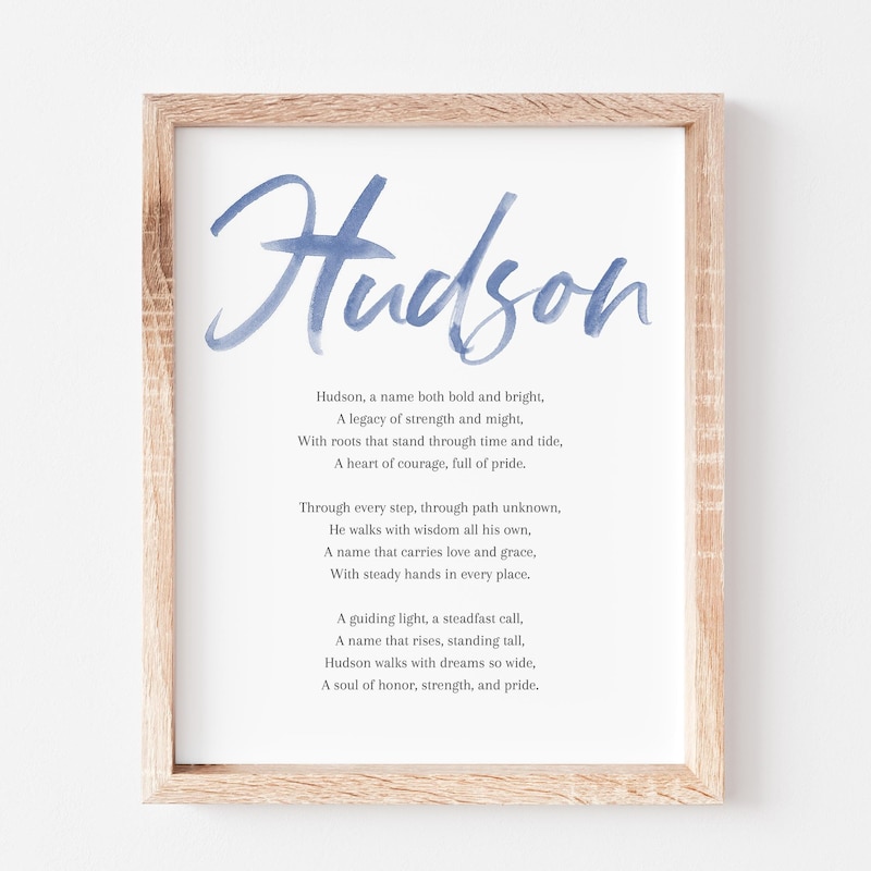 Hudson Name Sign Nursery - Etsy