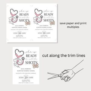 Nurse Graduation Party Invitation, She's Ready to Call the Shots ...