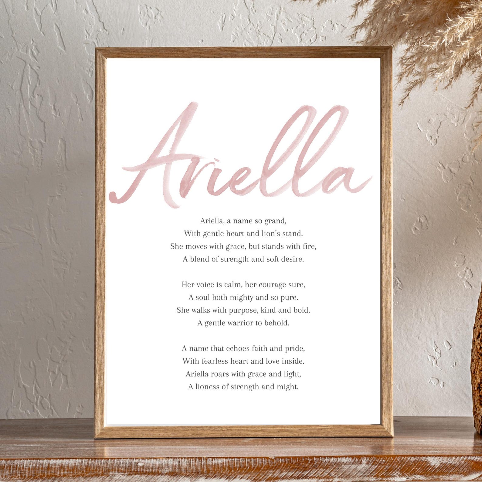Ariella Baby Name Meaning Poem Baby Names Nursery Sign Girl Names ...