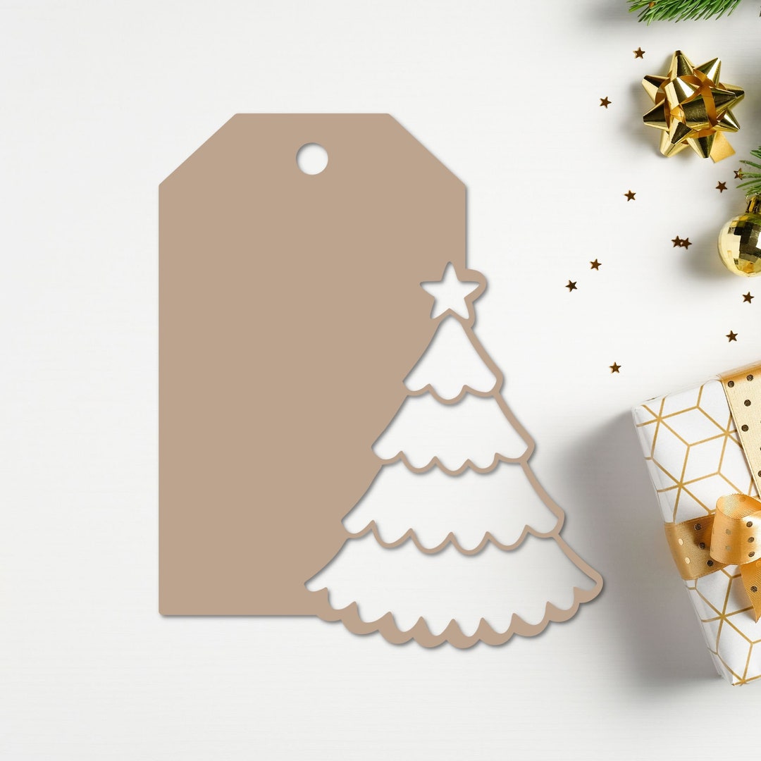 Gift Tag SVG, Gift Tag Template, Tag Laser Svg, Stocking Tag Svg, Name ...