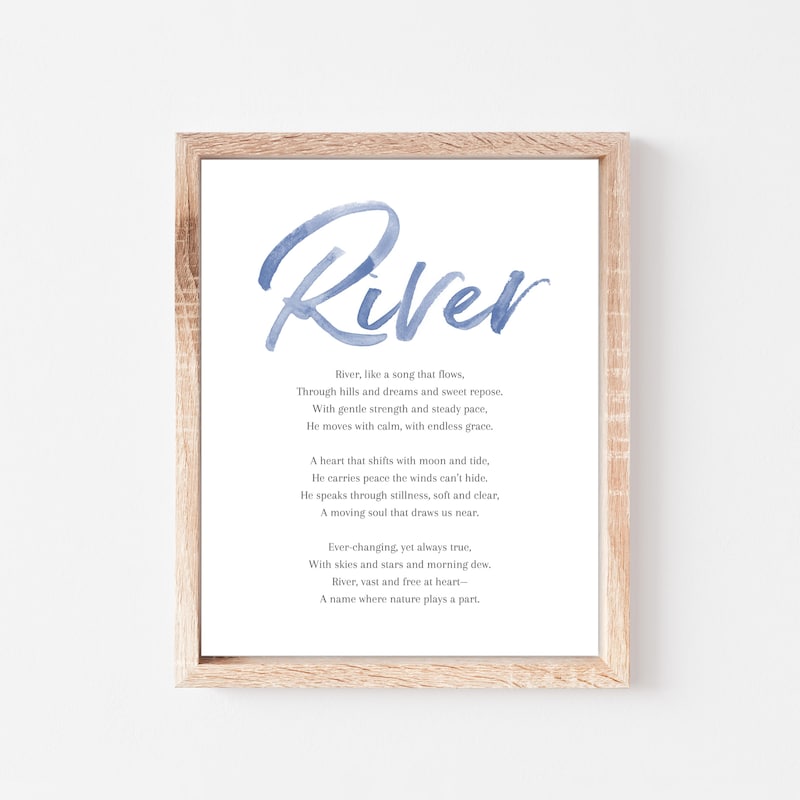River Sign - Etsy