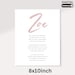 Zoe Baby Name Meaning Poem Baby Names Nursery Sign Girl Names Printable ...