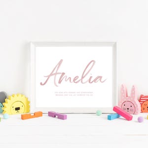 Amelia Baby Name Affirmations Poem Baby Names Nursery Sign Girl Names ...