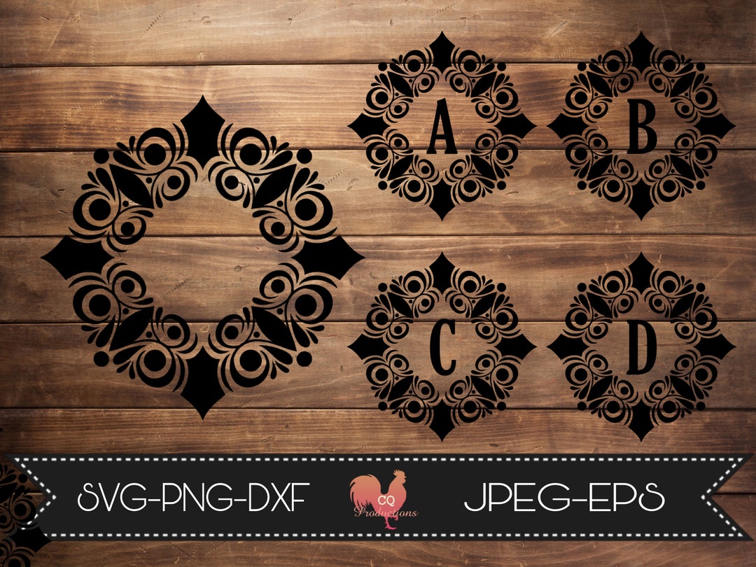 Key Chain Monogram SVG EPS DXF - Etsy