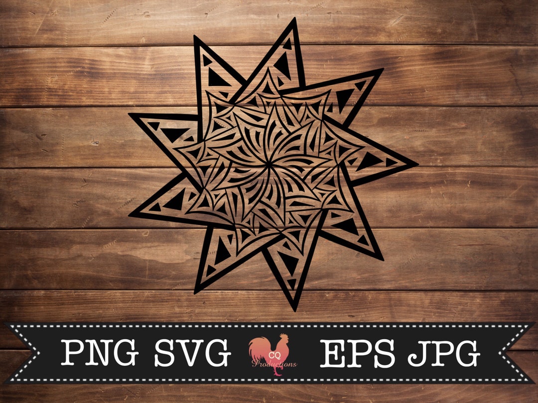Geo Star / SVG / EPS / PNG / Cut File / Geometric Star / Geometric Cut ...