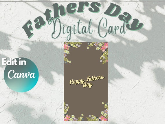 Fathers Day Digital Cards Digital Download Special Card for - Etsy