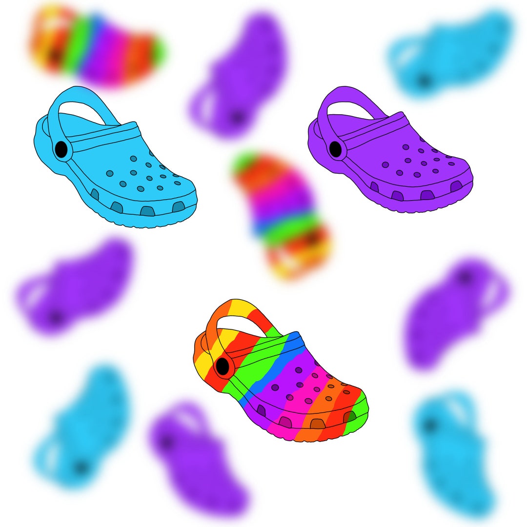 Croc Sticker, Shoe Sticker, Laptop Sticker, Gift Idea, Fun Stickers - Etsy