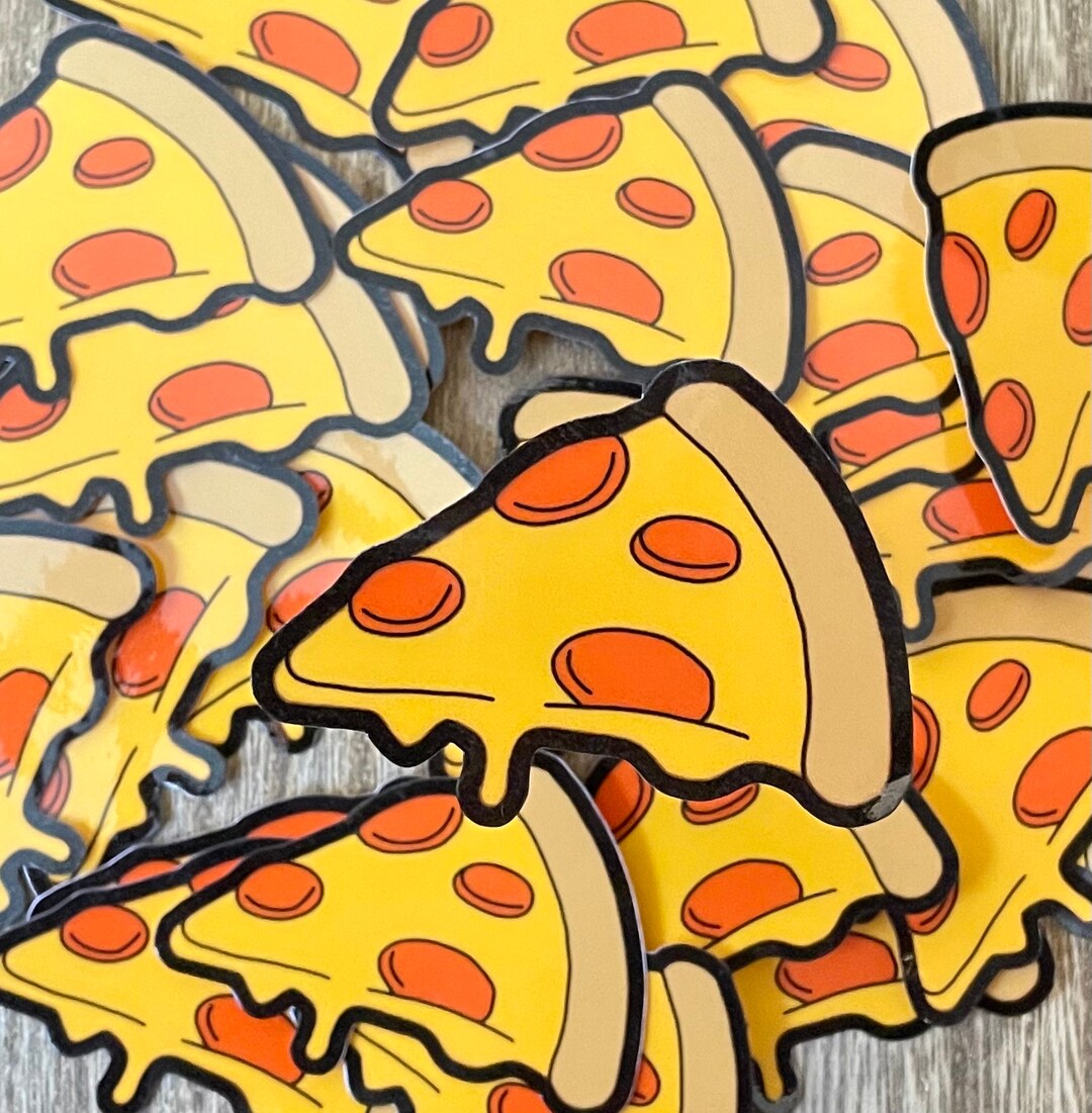 Pizza Sticker, Food Sticker, Food Lover, Gift Idea, Laptop Sticker - Etsy