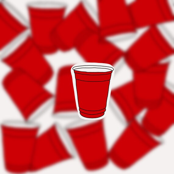 Red Solo Cup Sticker | Etsy