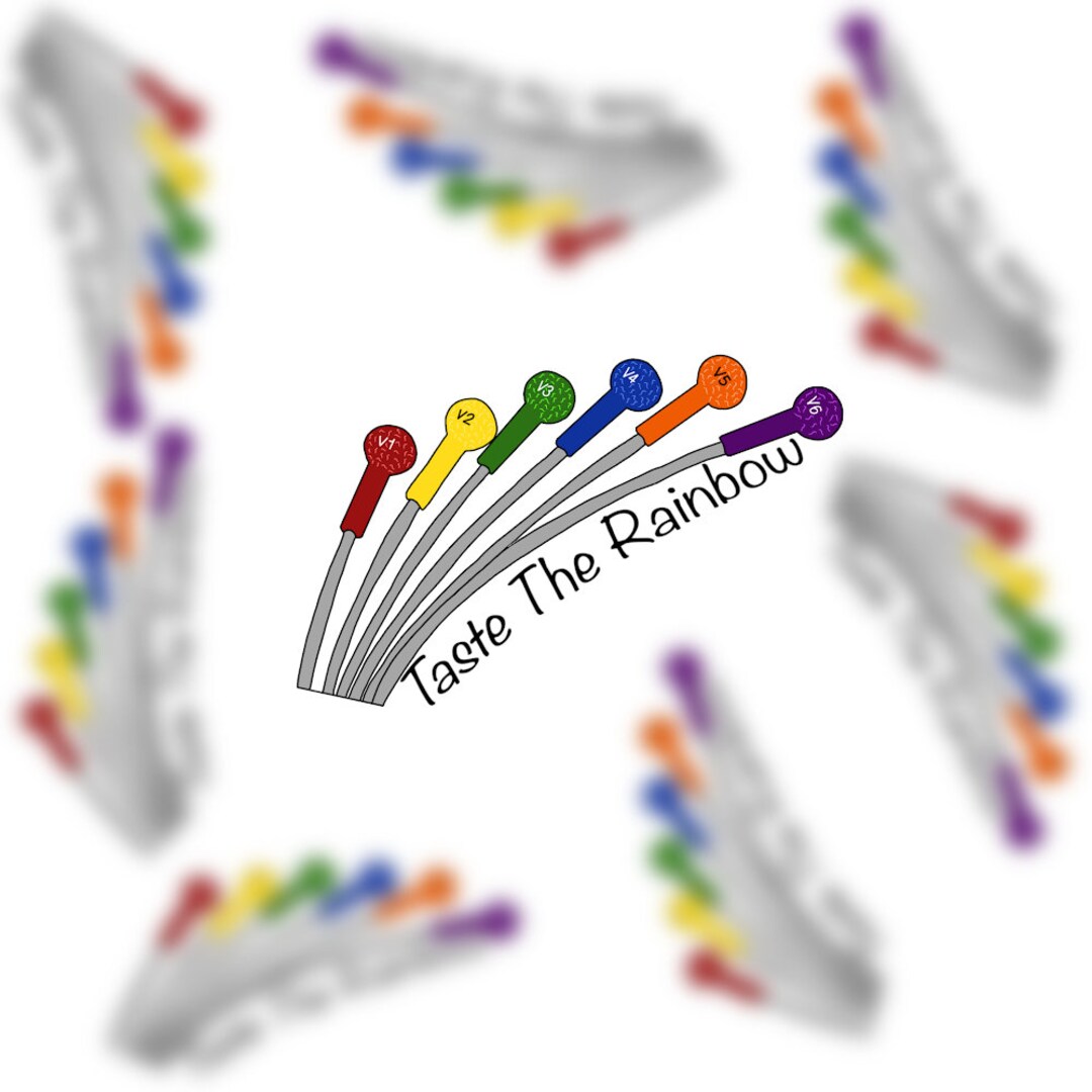 12 Lead Sticker, EKG Sticker, Skittles, Taste the Rainbow, EMS, Fire ...