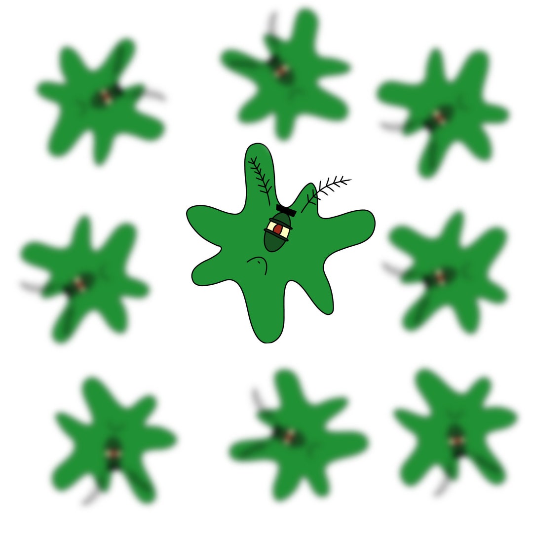 Mini Plankton Sticker Sticker Funny Sticker Kid Sticker - Etsy