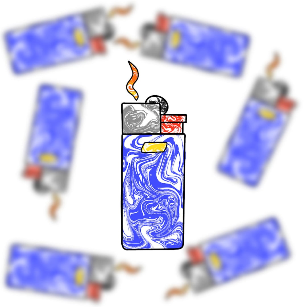 Lighter Sticker, Hippie, Smoke Sticker, Stoner Sticker, Tie Dye Sticker ...