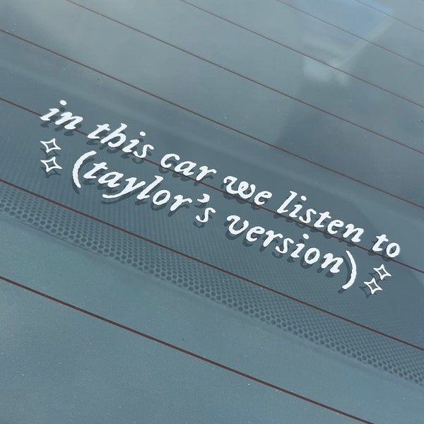 Taylors Car Decal - Etsy