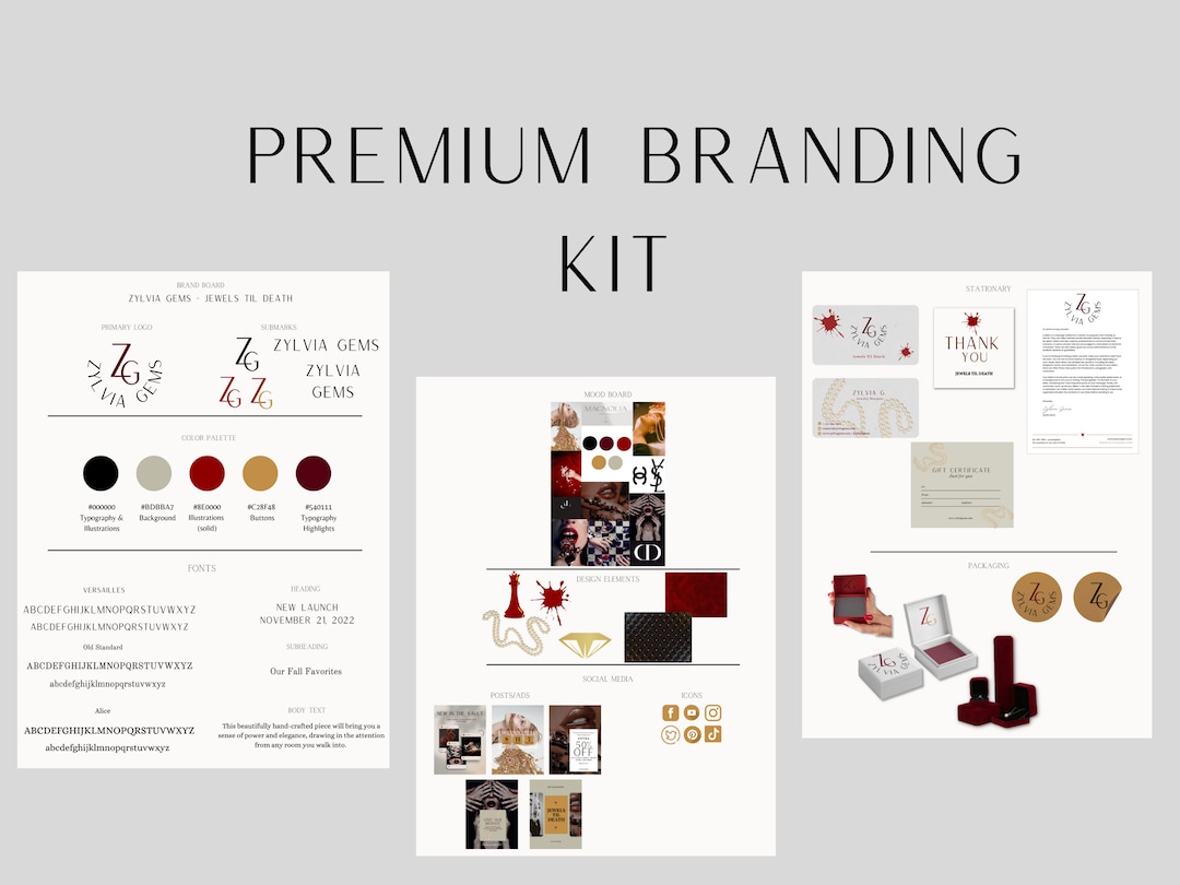 Premium Custom Branding Package Business Logo Business - Etsy