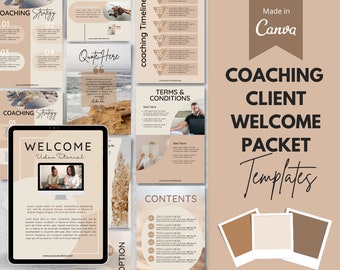 Coaching Template (canva Editable) - Coaching Client Welcome Packet ...